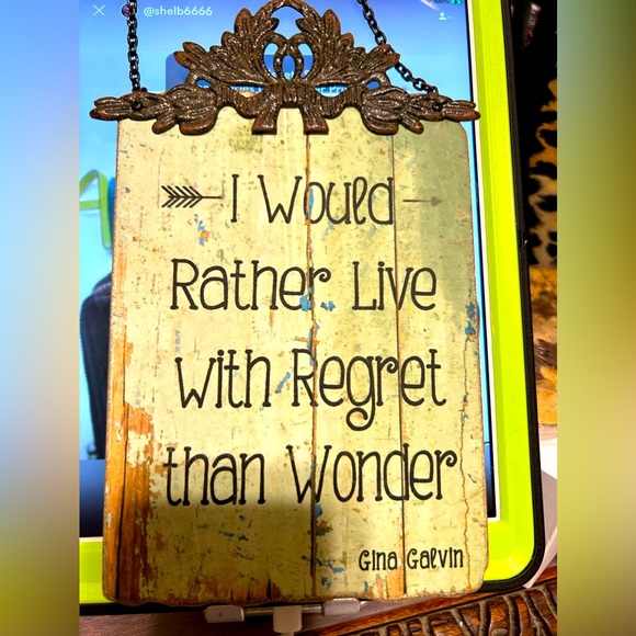 Wall Decor | Wood Sign Rusted Metal Top With Chain Made To Look Like ...